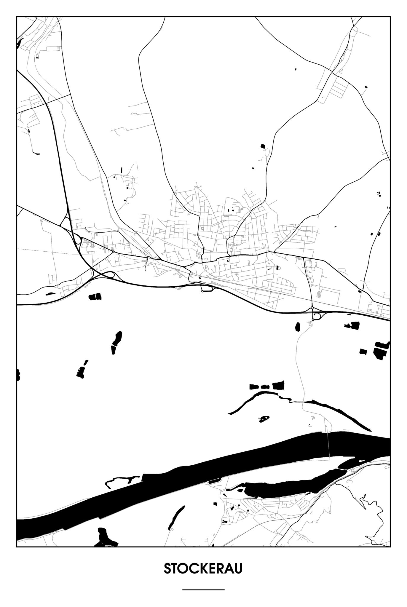 🌆 🇦🇹 Stockerau Poster – CraftYourMap